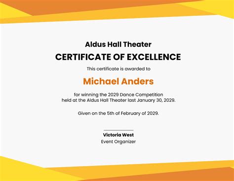 Free Dance Appreciation Certificate Template To Edit Online