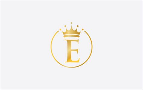 Premium Vector Gold Crown Letter Brand Crown Circle Monogram