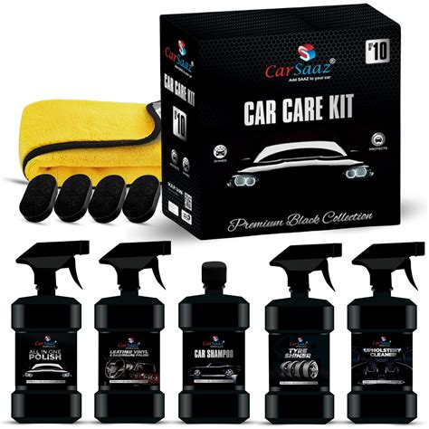 Car Saaz Car Care Kit Car Polish Kit Pack Of 10 Pcs All In One
