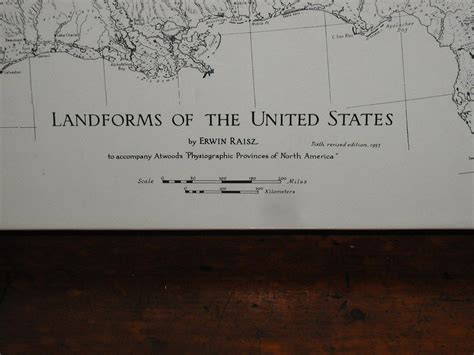 New Erwin Raisz Map Landforms Of The Us Unitied States 1957 Jigsaw