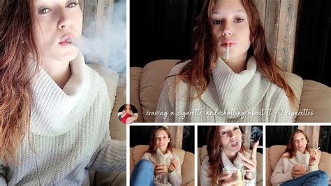 Craving And Chatting 2 Cigarettes Real Smoking Girl Clips4sale