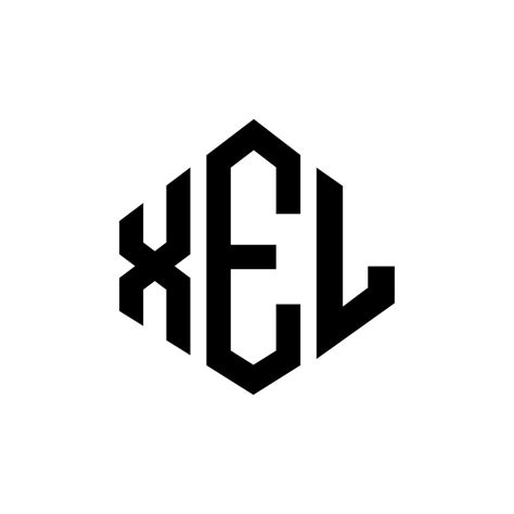 Xel Letter Logo Design With Polygon Shape Xel Polygon And Cube Shape