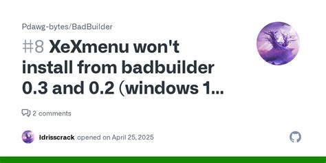 Xexmenu Wont Install From Badbuilder 03 And 02 Windows 11 32bit