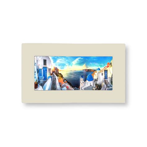 Santorini Reproduction Of Our Original Artwork On Canvas With Passe