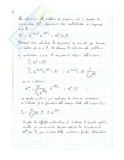 Termodinamica Statistica Chimica Fisica