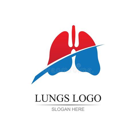 Organ Lungs Logo Illustration Design Template Vector Stock Vector