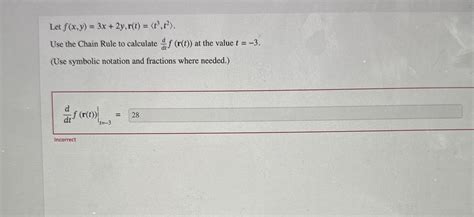 solved let f x y 3x 2y r t t3 t2 e the chain rule to