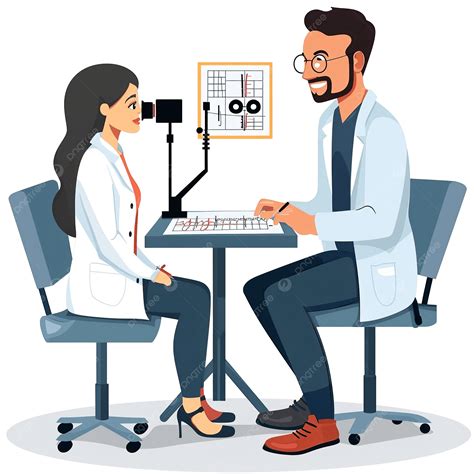 Ophthalmologist Examining A Patient With An Eye Test Chart Test Eye