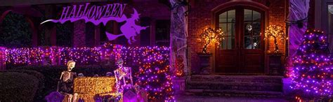 Lyhope Orange And Purple Halloween Lights 33ft 100 Led