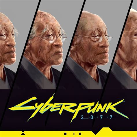 Saburo Arasaka Facial Features Iterations Cyberpunk V Designs