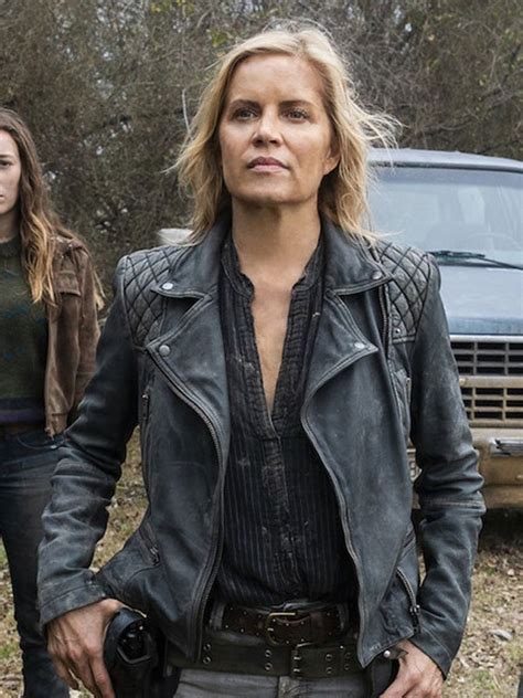 Shop Fear The Walking Dead Kim Dickens Quilted Black Jacket