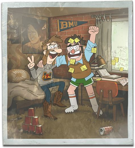 Stanford Pines And Fiddleford Mcgucket Gravity Falls And 1 More