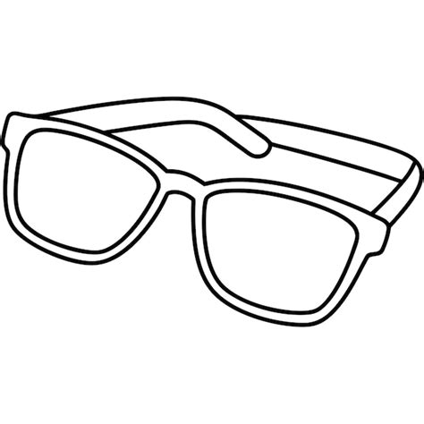 Premium Vector Cute Coloring Sheet Of Sunglasses In A Bohemian Style