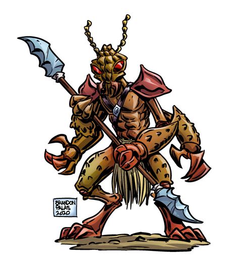 [oc][art]drawing The Monster Manual 5 Thri Kreen R Dnd