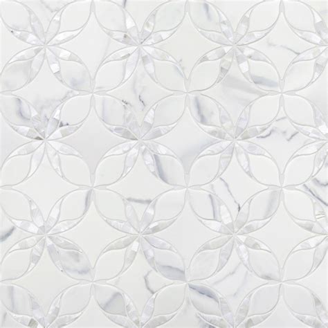 Lotus Mop Recycled Glass Mosaic Floor And Decor