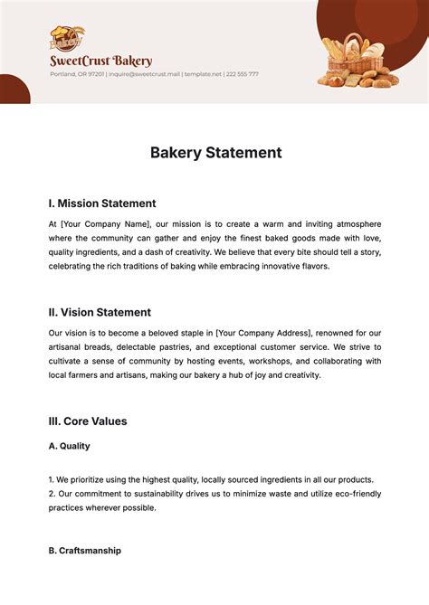 Free Bakery Templates To Edit Online
