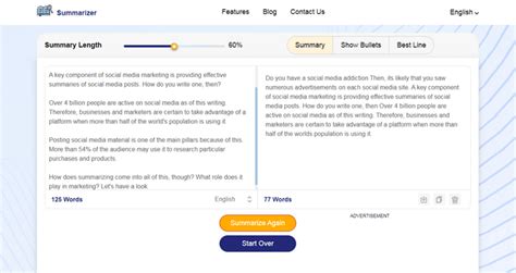 Using Summarizing Tools To Simplify Social Media Content