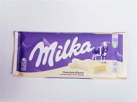 Milka White Chocolate Candy Bar 100g