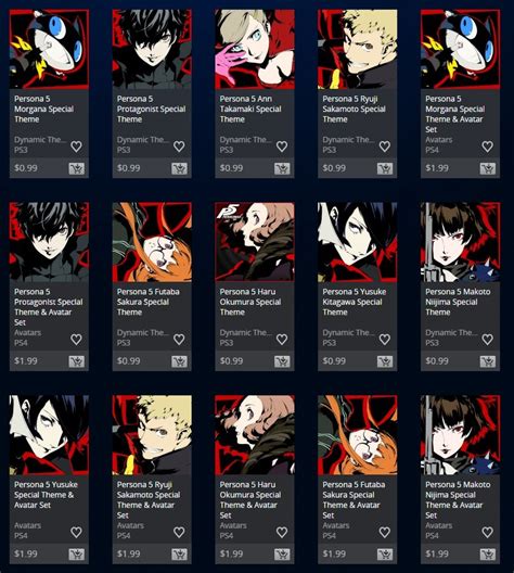 Psn Avatar List