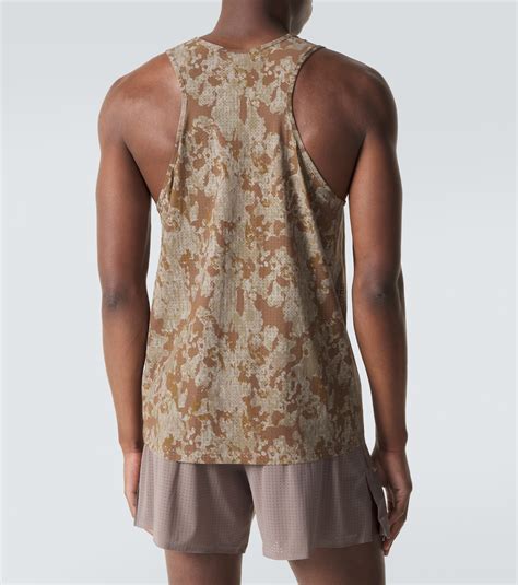Space‑o Camouflage Tank Top In Brown Satisfy Mytheresa