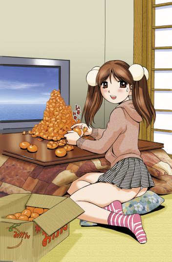 The Seiji Blush Brown Eyes Brown Hair Brown Hoodie Bun Cover Food Fruit Hood Hoodie