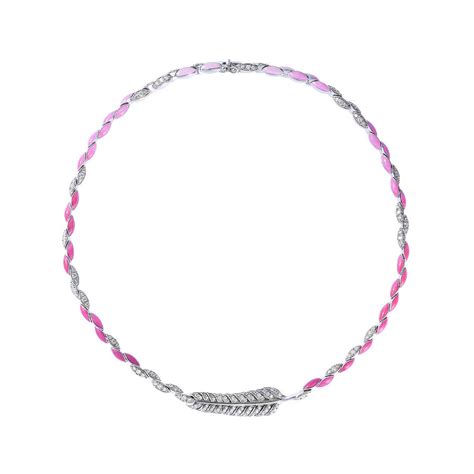 Basak” Diamond Pink Necklace Basak Baykal