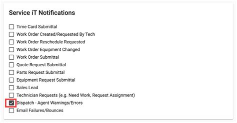 Dispatch Agent Warningserrors Tinnacitys Knowledge Base