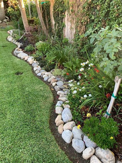 Rock Garden Bed Border Backyard Landscaping Ideas How To Create A