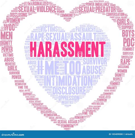 Harassment Word Cloud Stock Illustration Illustration Of Justice