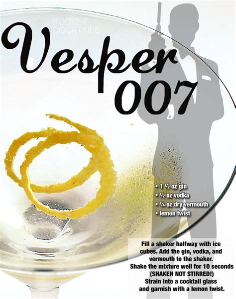 Vesper 007 Pocket Cocktails