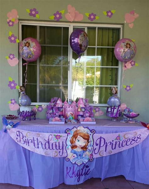 Sofia The First Table Decorations