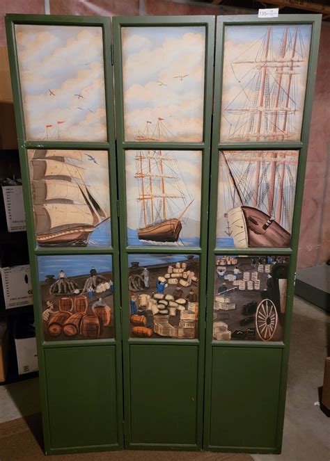A Stunning Hand Painted Room Divider 17th Century Aesthetics