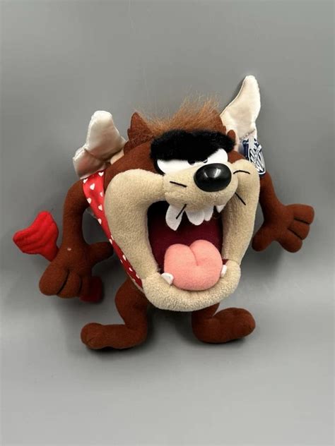 Taz Tasmanischer Teufel Looney Tunes Stofftier Amor Plüsch Warner Bros 1997 23cm Eur 2899