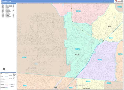 Mapa De Roseville California