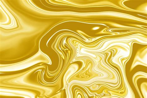 Liquid Marble Background With Golden Gloss Texture Premium Ai