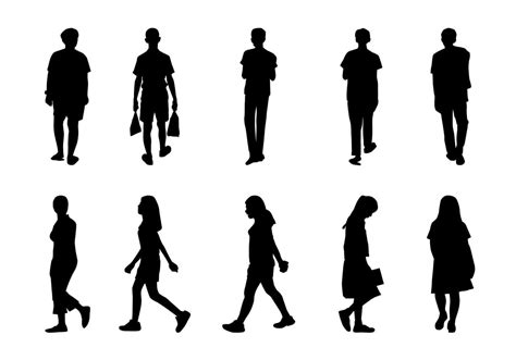 People Walking Vector Art Icons And Graphics For Free Download
