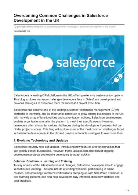 Overcoming Common Challenges In Salesforce Development In The Ukpdf
