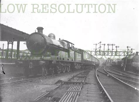 Glass Railway Negative Ooak Landnwr Claughton Class Locomotive At Oxford