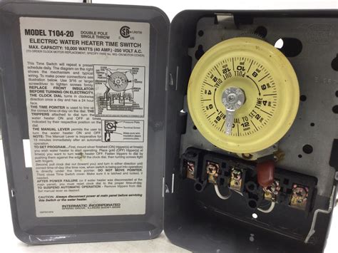 Manual Intermatic Wh21 Electric 25 Amp 250v Programmable Switch Water