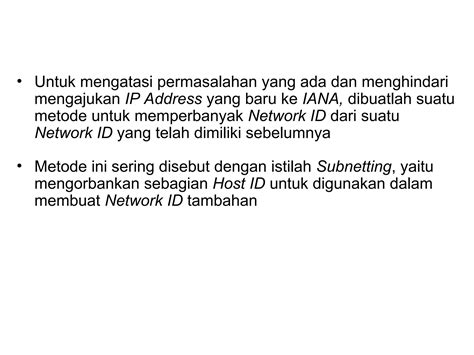 Ppt Tentang Mengenai Materi Subnetting Pptx Ppt