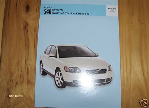 2005 Volvo S40 Quick Reference Guide Owners Manual Supplement Ebay