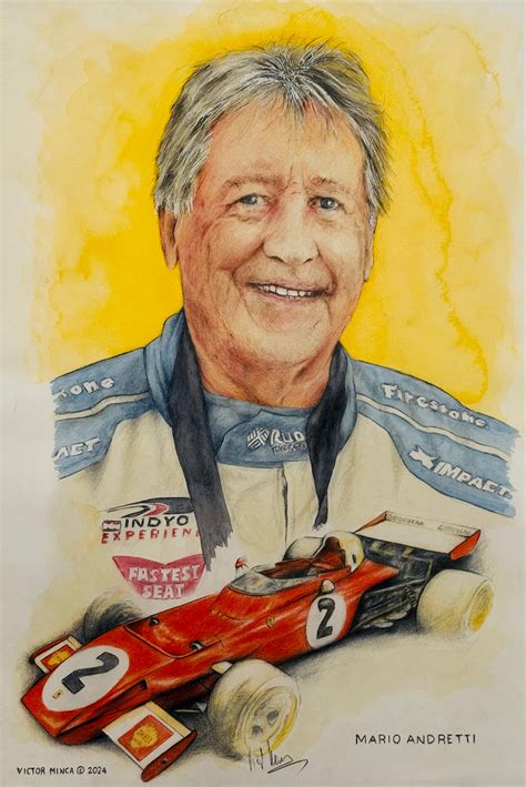 Mario Andretti Victor Minca Fine Art