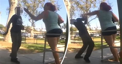 Mum Fights With Young Lad And Spits In His Face In Appalling Video
