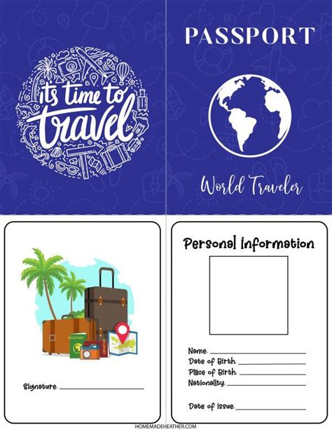 Passport Template Clip Art