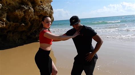 Sexy Bachata Dance On The Beach In Albufeira Portugal Dancamore Youtube