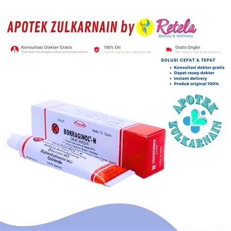Jual Borraginol N Oint 15gr Shopee Indonesia