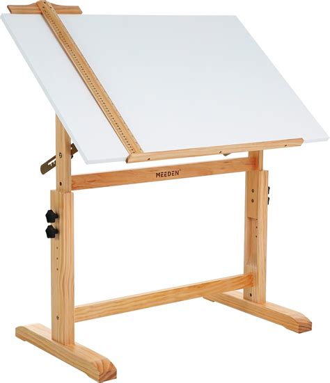 Meeden Drafting Table Drawing Table Desk Wood Art Craft Table For