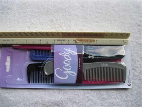 Goody Value 6 Pack Plastic Multi Hair Super Comb Set All Purpose Style