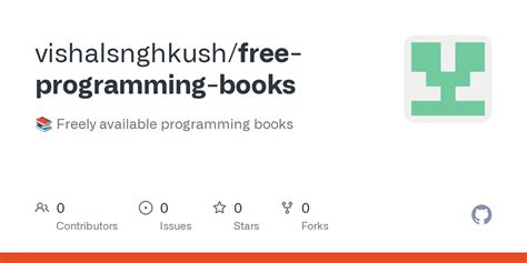 Github Vishalsnghkushfree Programming Books Books Freely