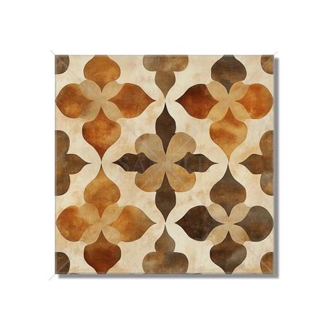 Patterned Ceramic Tile Warm Browns Kitchen Backsplash Tile Unique